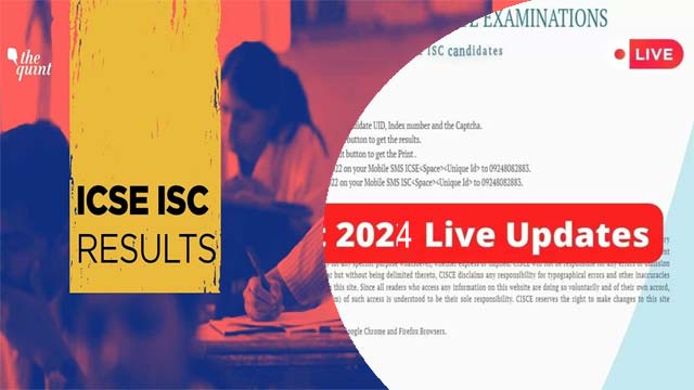 ISC and ICSE results 2024 released. Direct Link to Check Class 10, 12 Board Results