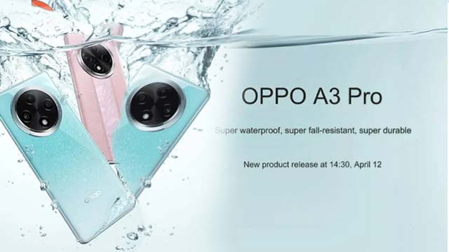 Oppo A3 Pro first full level waterproof phone in the world on Best Price