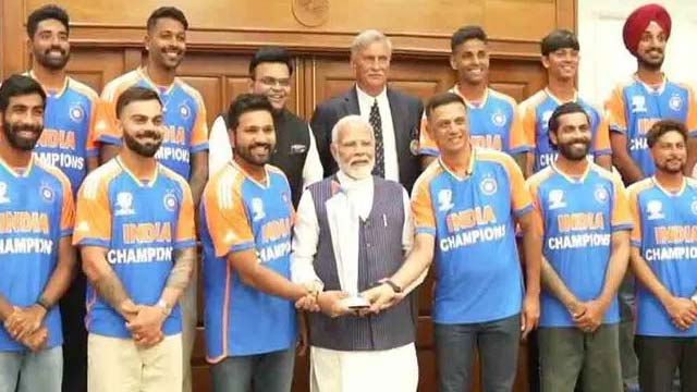 India Cricket Team Meeting With PM Modi After World Cup Win