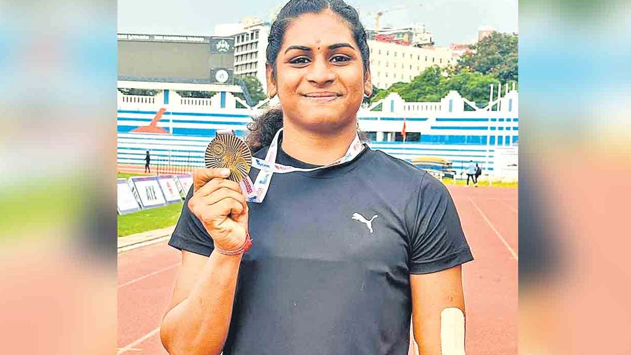 Agasara Nandini Wins Gold at 63rd National Open Athletics Championship