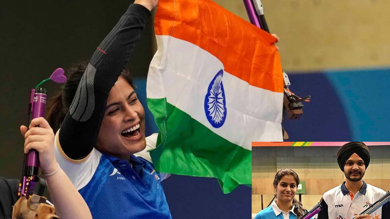 Manu Bhaker and Saurabh Singh Win Bronze in 10m Air Pistol Mixed Team ...