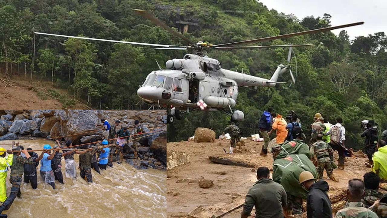 Army Rescues 1,000 in Wayanad Landslides