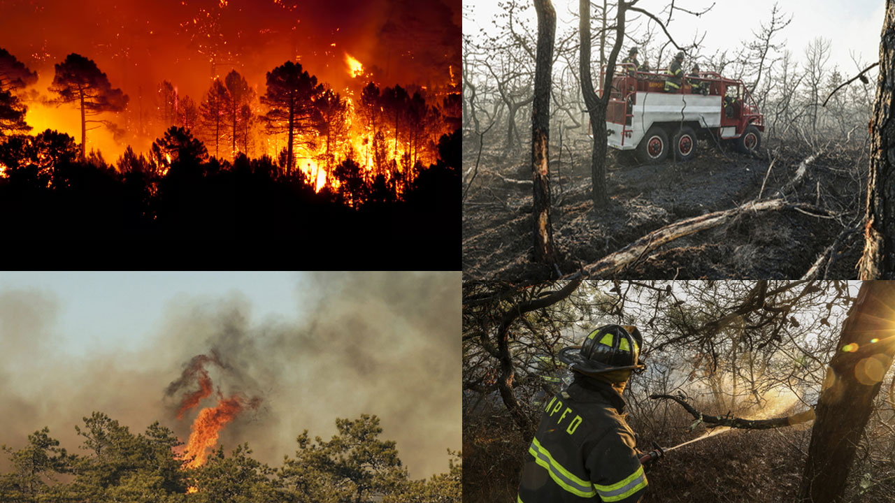New York's Long Island Wildfires Lead To State Of Emergency Declaration
