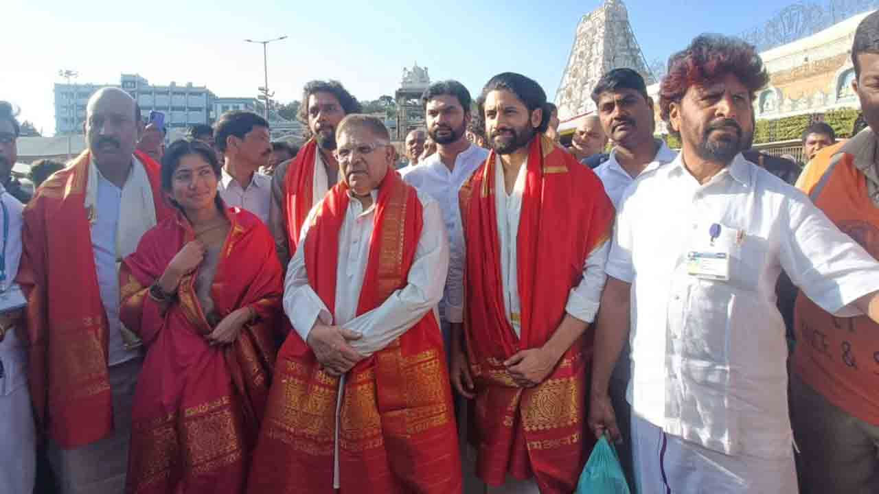 Tandel Movie Team Visits Tirumala Temple After Successful Release